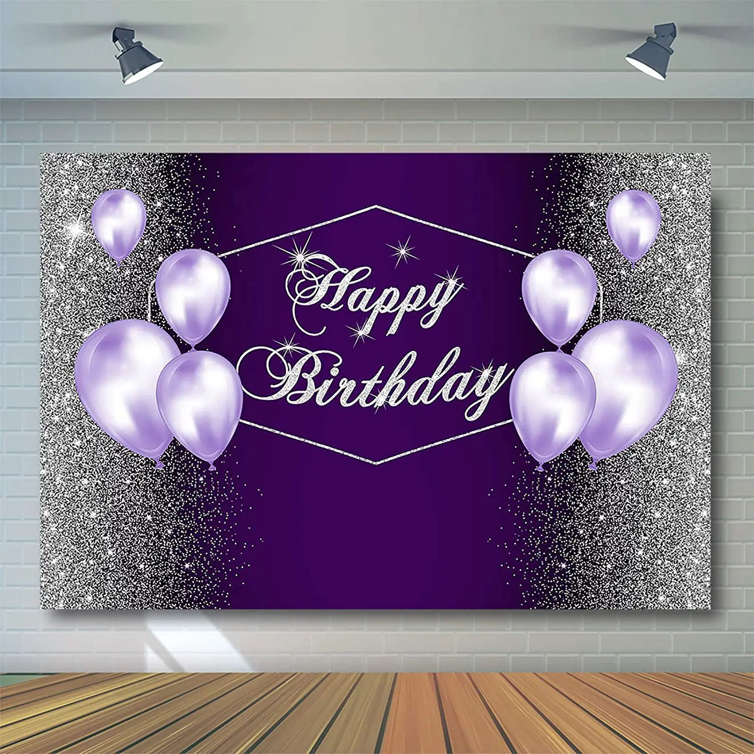 Purple Happy Birthday Background