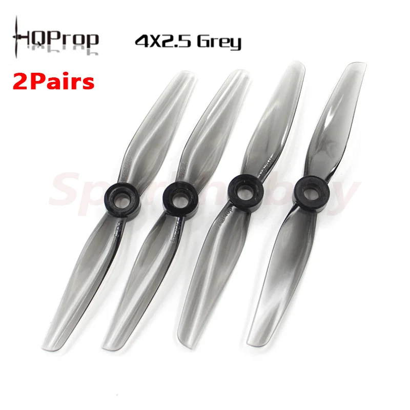2Pairs HQ Durable Prop 4X2.5 4025 Grey CW CCW Poly Carbonate Propeller ...
