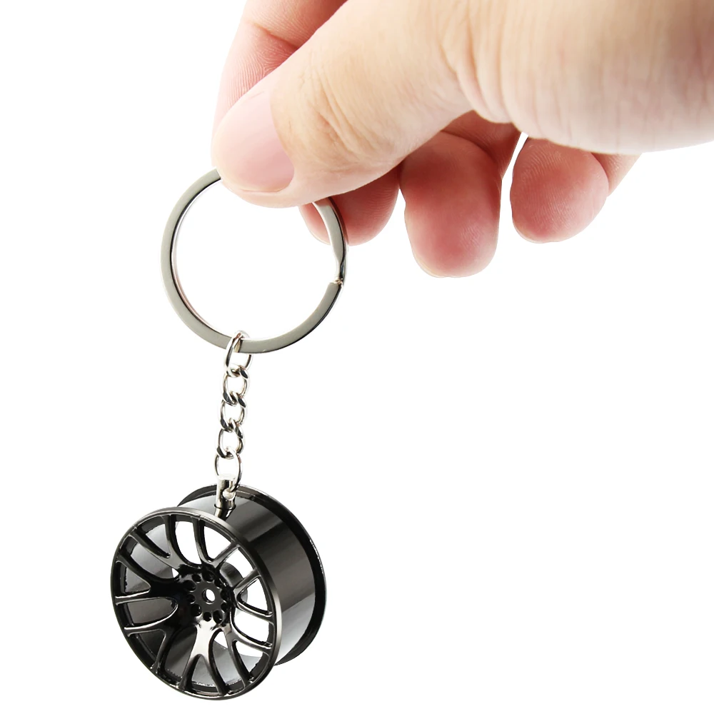 Wheel Rim Hub Tuning Mini Keychain Key Chain Keyring Key Ring Pendent ...