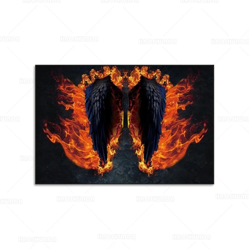 Flaming Angel Wings