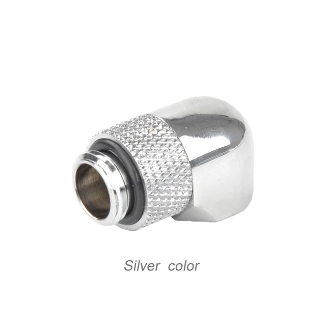 Syscooling water cooling fitting 90 degree elbow G1/4 thread rotary ...