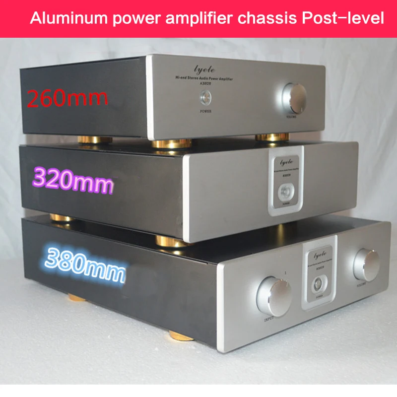 DIY Aluminum Power Amplifier Chassis A3209 Front-end Case Power Supply ...