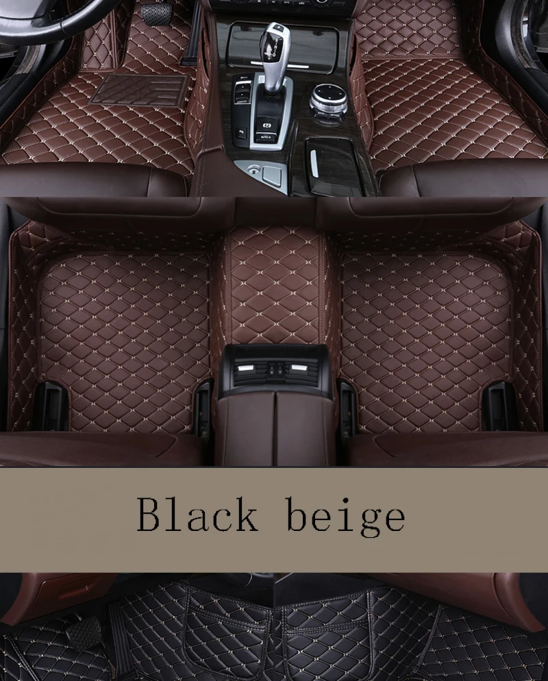Top Quality! Faux Leather Full Surround Custom Floor Mats | BMW