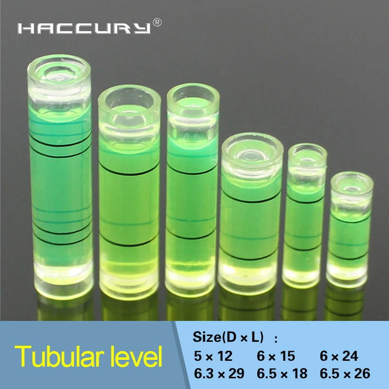 Haccury Acrylic Bubble Level Water Level Vials Meter Mini Spirit Level ...