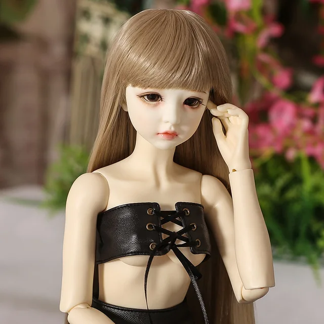 Supia Emma 1/3 doll bjd Leather outfit fullset with face up Body Jointed resin doll Children ...