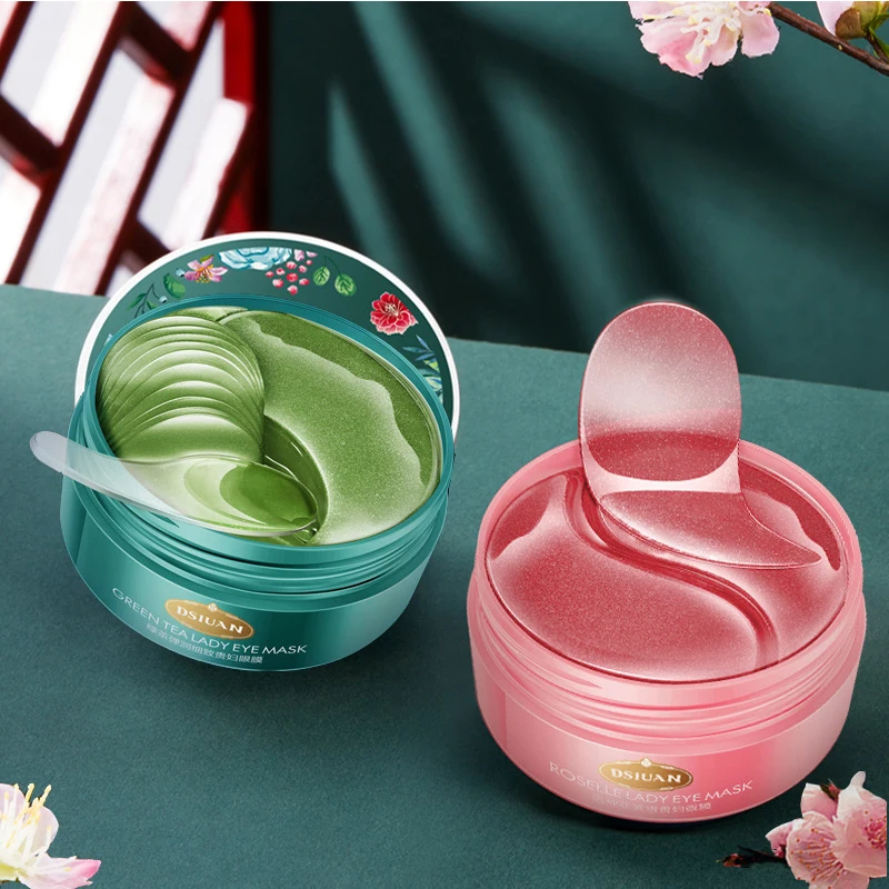 Green-Tea-Roselle-Hydrogel-Eye-Gel-Patch-Under-Eye-Mask-Anti-age-Anti ...