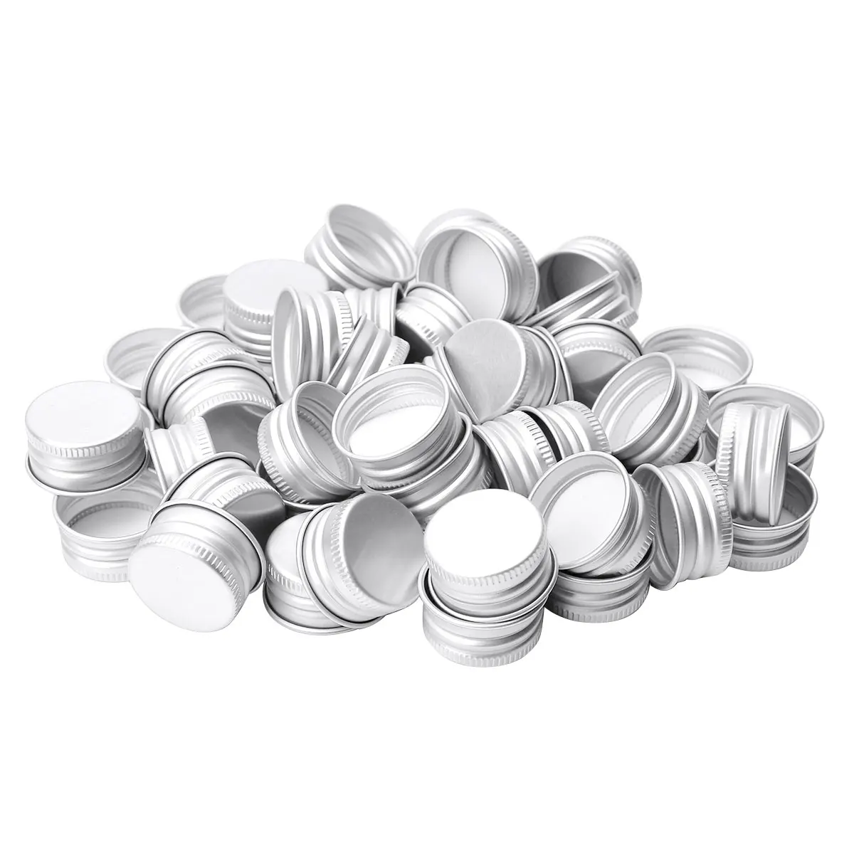 50pcs Aluminium Lids Screw Caps 24r/28r Small Premium Aluminium ...