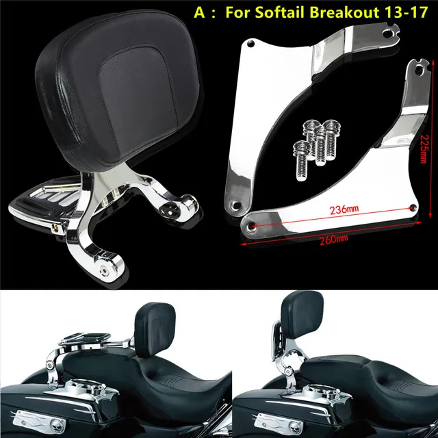 Adjustable Motorcycle Multi-Purpose Driver & Passenger Backrest For ...
