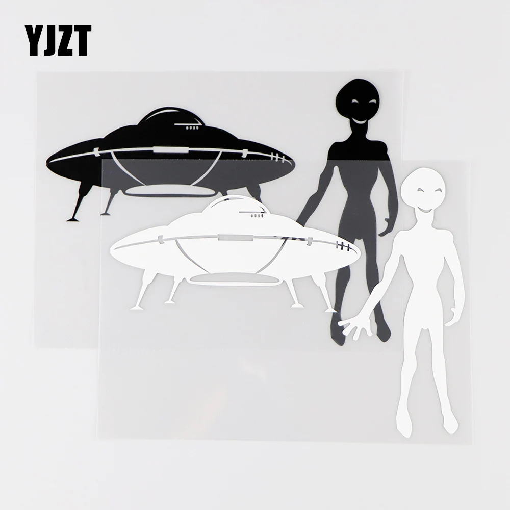 YJZT-15-3X11-6CM-Creative-Vinyl-Decals-Alien-UFO-Airship-Car-Sticker ...
