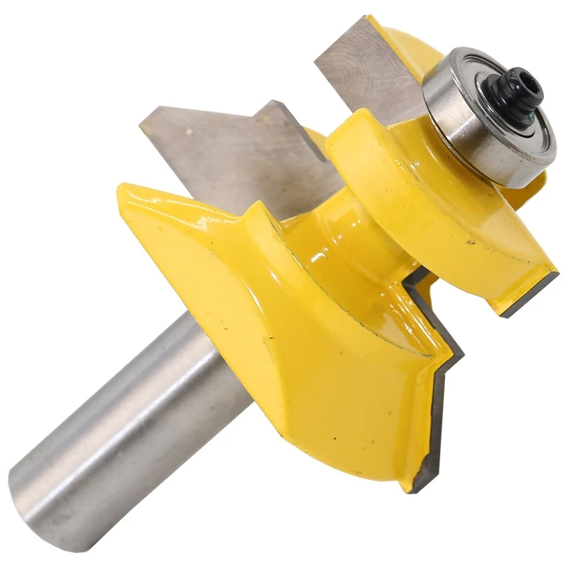 2pc 1/2" Shank V Groove & Matched Tongue Router Bit Set w/ premium ball ...