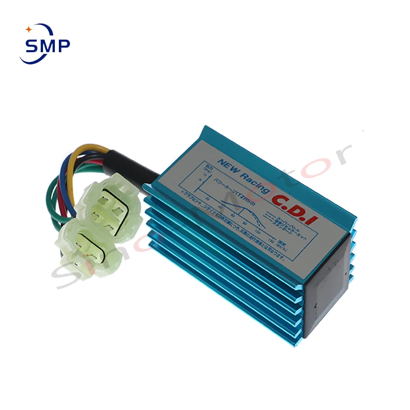 Blue 6 Pin Racing Ac Cdi Gy6 Round Pin Ignition Box For 50cc 90cc 110cc ...