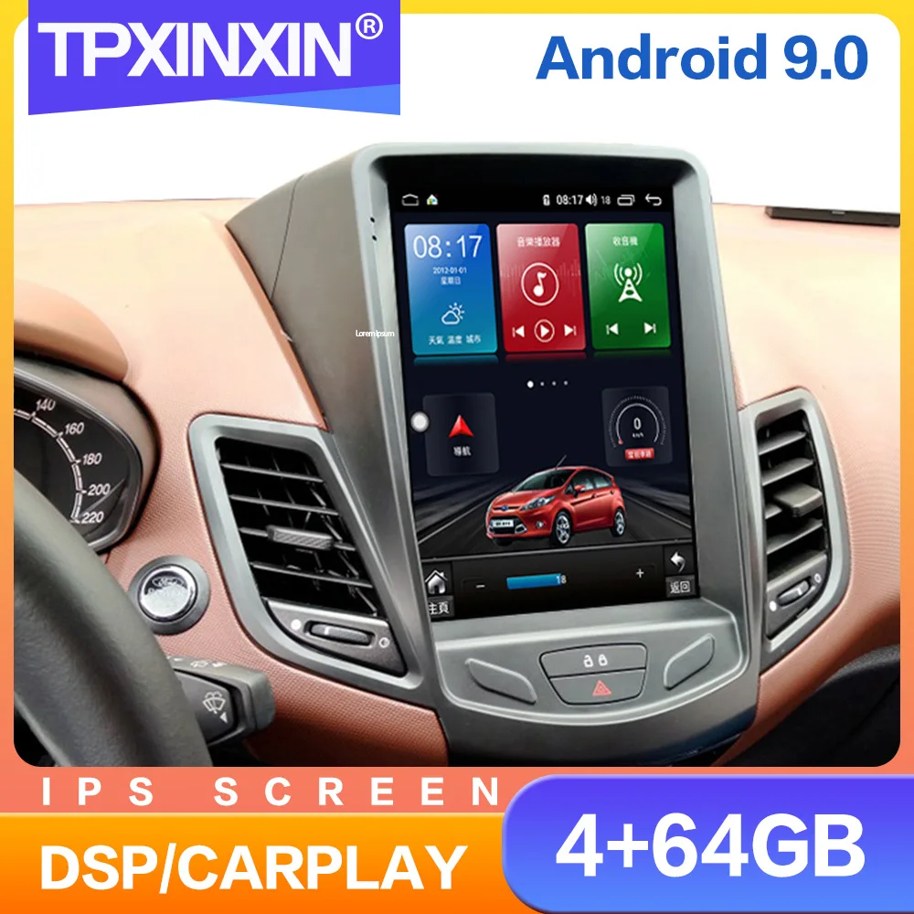 6-128GB-Tesla-Vertical-Screen-Android-12-0-Car-Radio-For-FORD-Fiesta ...