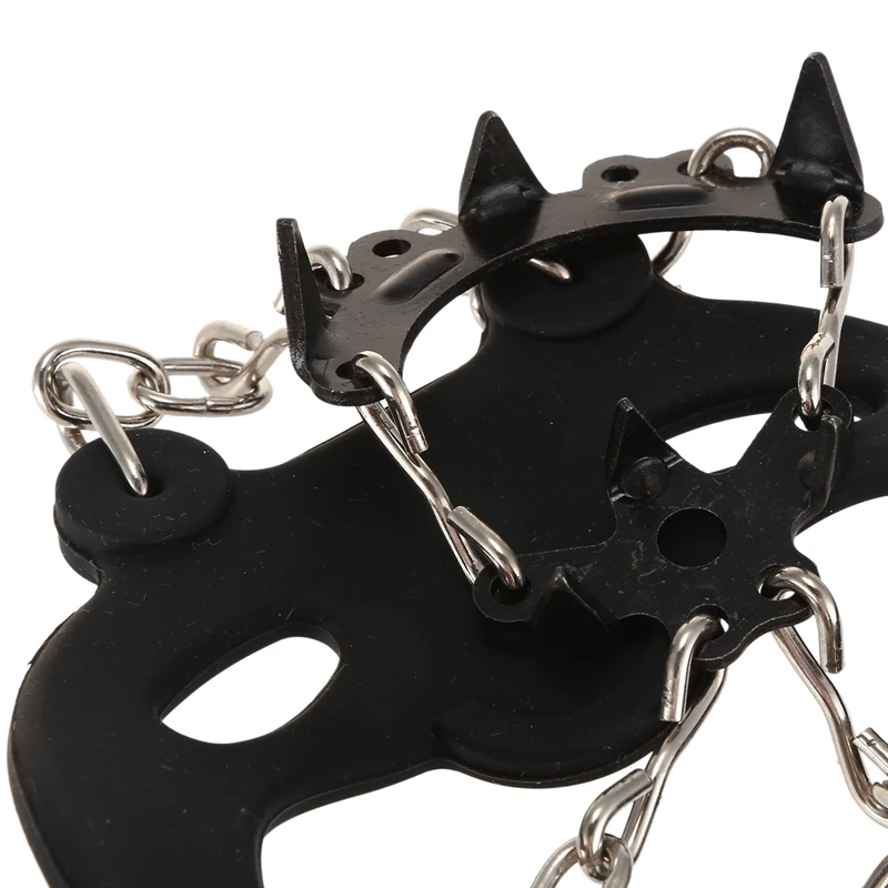 11 Tooth Chain Crampons Outdoor Climbing Anti-Icing Face Anti-Fall Snow ...