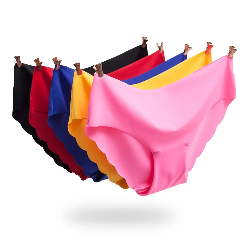 2021 New Styles Women's Panties Ice Silk Non trace Thin Smooth Ladies ...