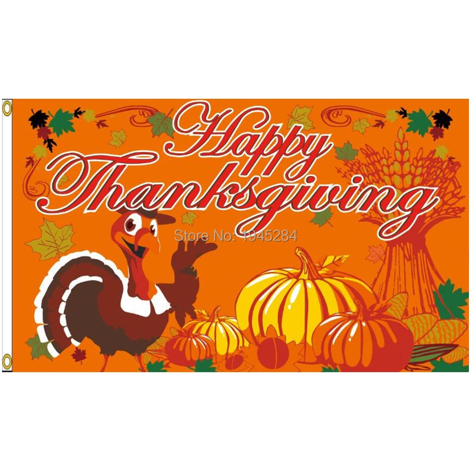 Happy Thanksgiving Turkey Banner