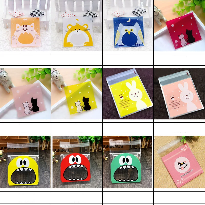 50 sztuk 7*7cm Cute Cartoon zwierząt Big Teech usta potwór plastikowa ...