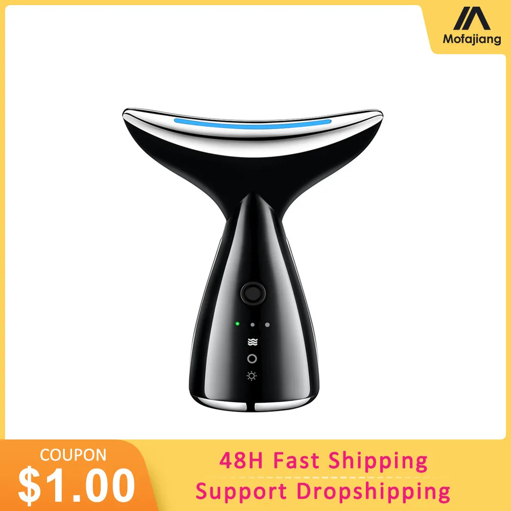 Neck Exercise Double Chin Device High Frequency Face Massager Lifting ...