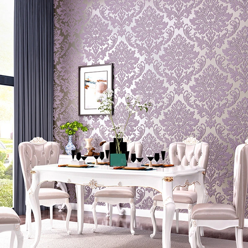 Purple Wallpaper Pattern For Room