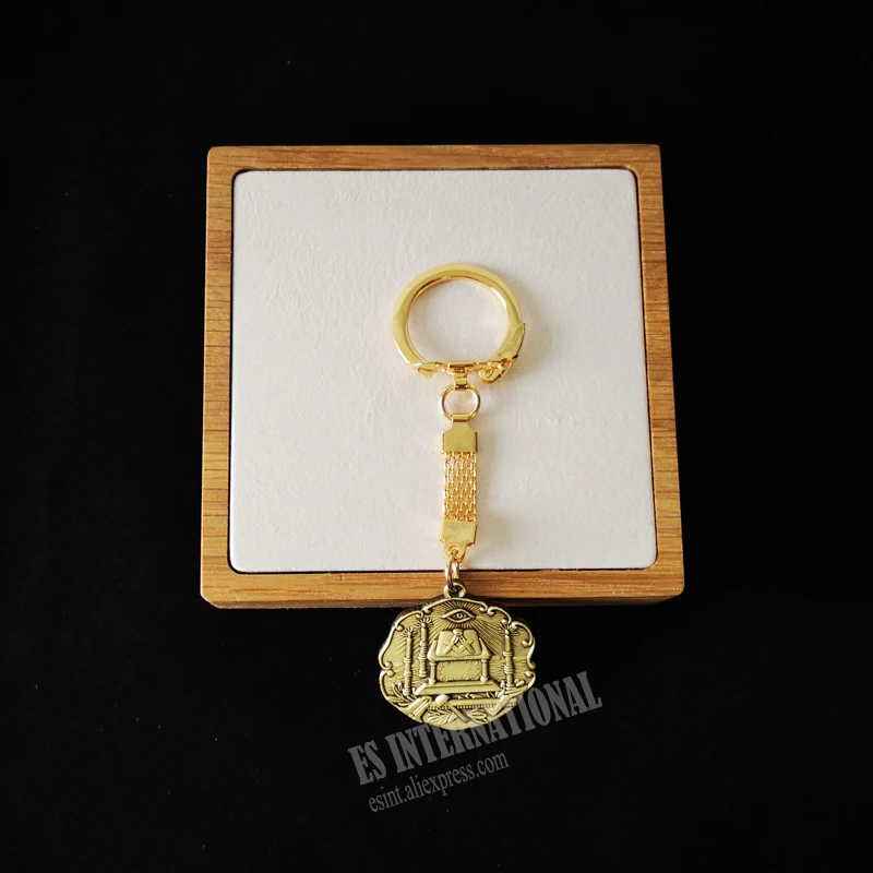 Masonic-Key-Chain-Badge-Mason-Freemason-exquisite-accessories-Key-Ring ...
