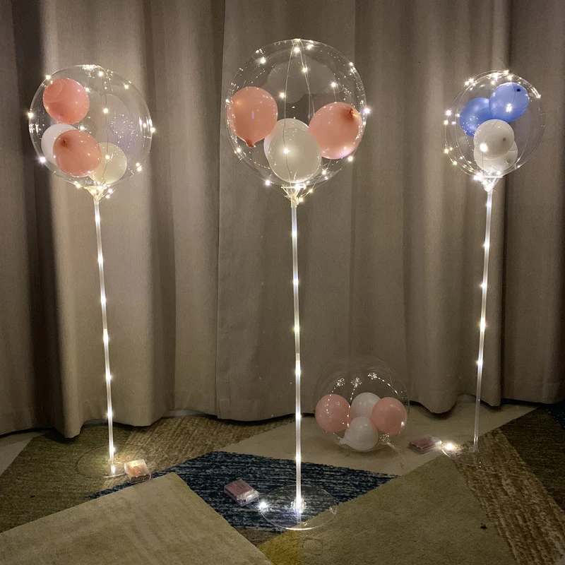 Home And Party Decoration Led Balloons Stand Latex Foil Balloon Support ...
