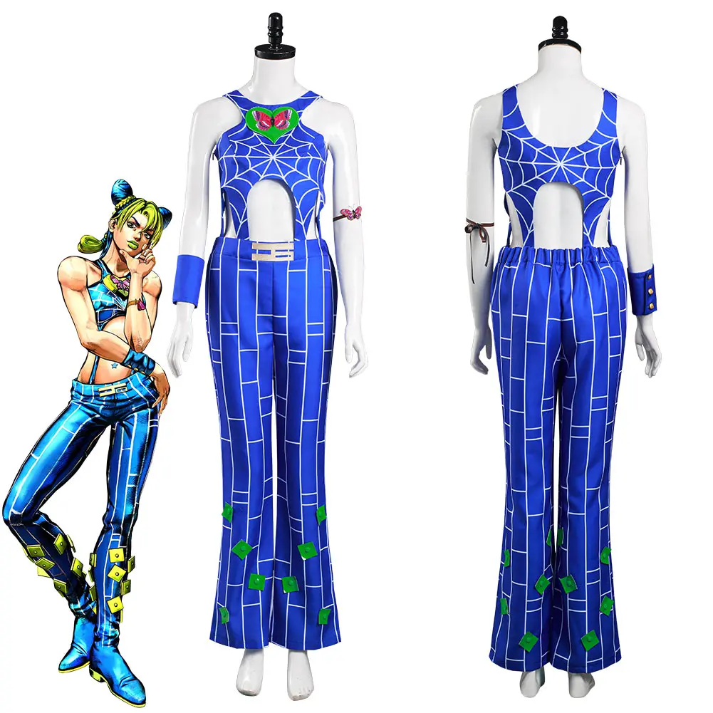 Anime JoJo‘s Bizarre Adventure Jolyne Cujoh Cosplay Costume ...