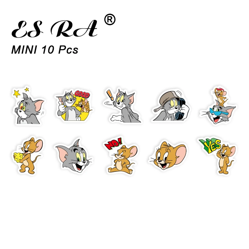 Children Stickers Small 10 Pcs /Set Mobile Sticker Tom Jerry Cartoon ...