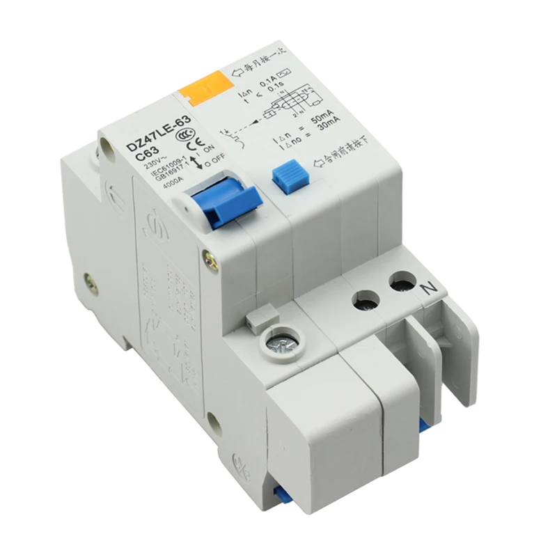 Generic 230v 1pn Residual Current Circuit Breaker With Over And Short ...