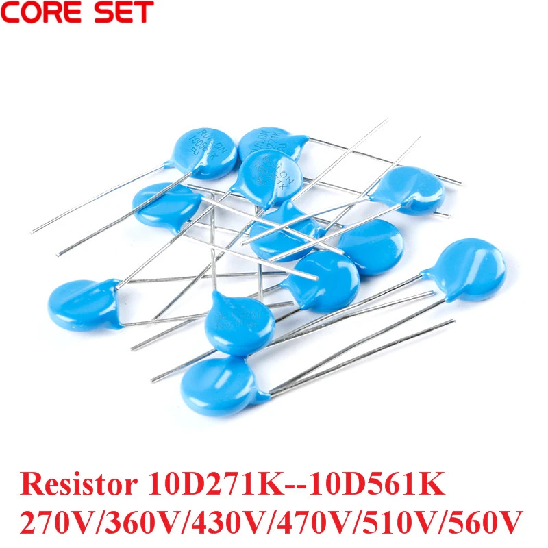 Varistor resistor mov in line ± 10%, voltagem de 270v/360v/430v/470v ...
