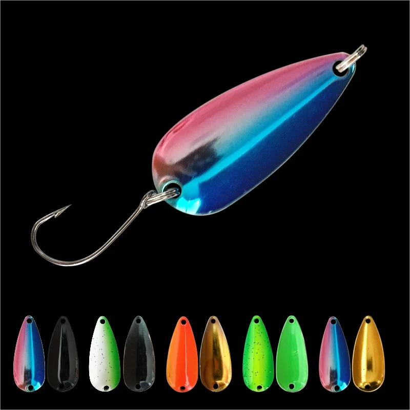 2.3g-3.7g Swimbait Minnow Fishing Spoon Top Single Hook Japan Trout ...