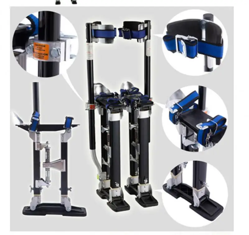 15"-23" 24"-40" 18"-30 Adjustable Aluminum Plastering Stilt Ladder ...