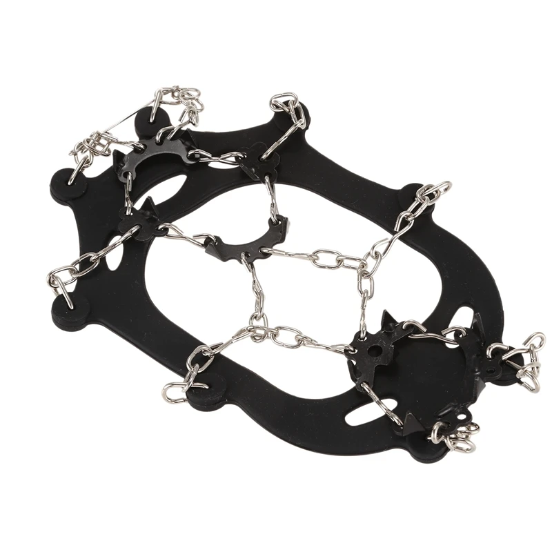 11 Tooth Chain Crampons Outdoor Climbing Anti-Icing Face Anti-Fall Snow ...