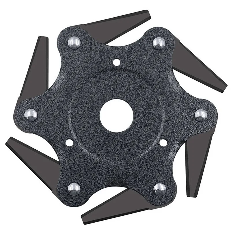 6 Teeth Brush Cutter Blade Grass Trimmer Head Garden Trimmer Metal ...