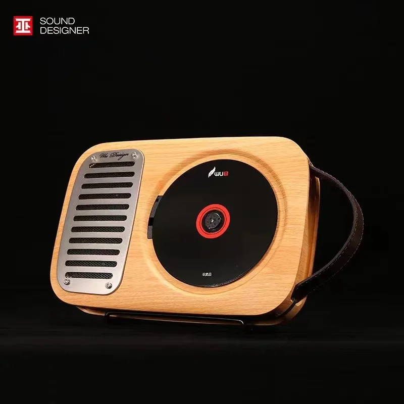 High-End-Wood-Cd-Player-Walkman-Bluetooth-Hifi-Wall-Mounted-Boombox ...