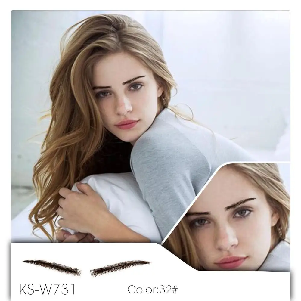 Neitsi False Eyebrows For Women Handmade By 100% Real Hair For Party ...