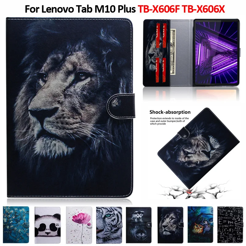 Tiger-Lion-Wolf-Tablet-Coque-For-Lenovo-tab-m10-fhd-plus-Case-Cover ...