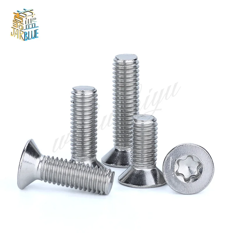 50Pcs ISO14581 GB2673 M2 M 2,5 M3 M4 304 Edelstahl Torx Senkkopf ...