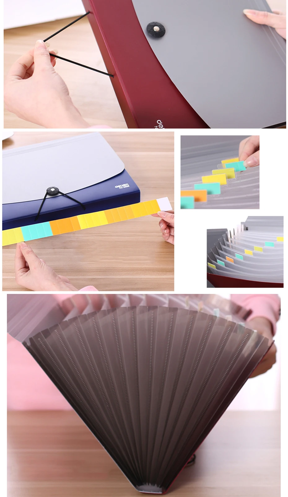 POCHETTE PLASTIQUE,black--dossier A4 extensible pour fichiers, avec ...