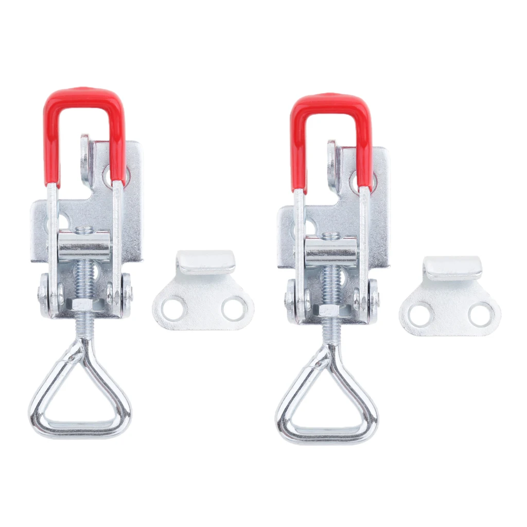 2x Clamp Draw Latch Pull Lock Fastener Over Centre Lock Trailer Truck S ...