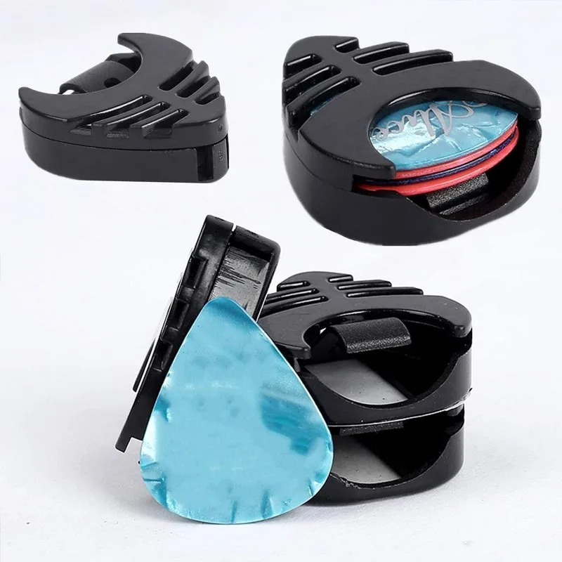 2PCS Guitar Picks Box Mini Plastic Plectrum Case Celluloid Mediator ...
