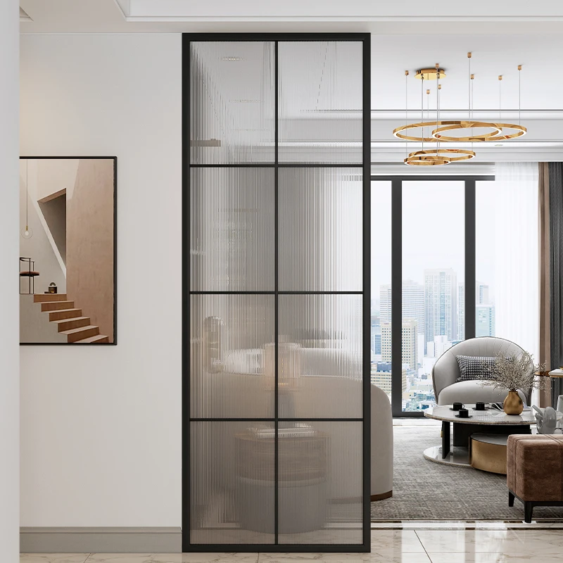 Introduction Modern Simple Nordic Luxury Glass Screen Partition Living ...
