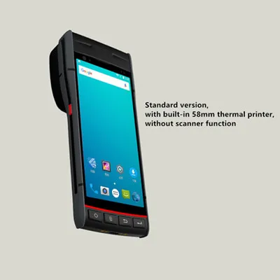 Handheld POS Terminal Mobile Smart PDA Built-in Label Sticker & Receipt ...