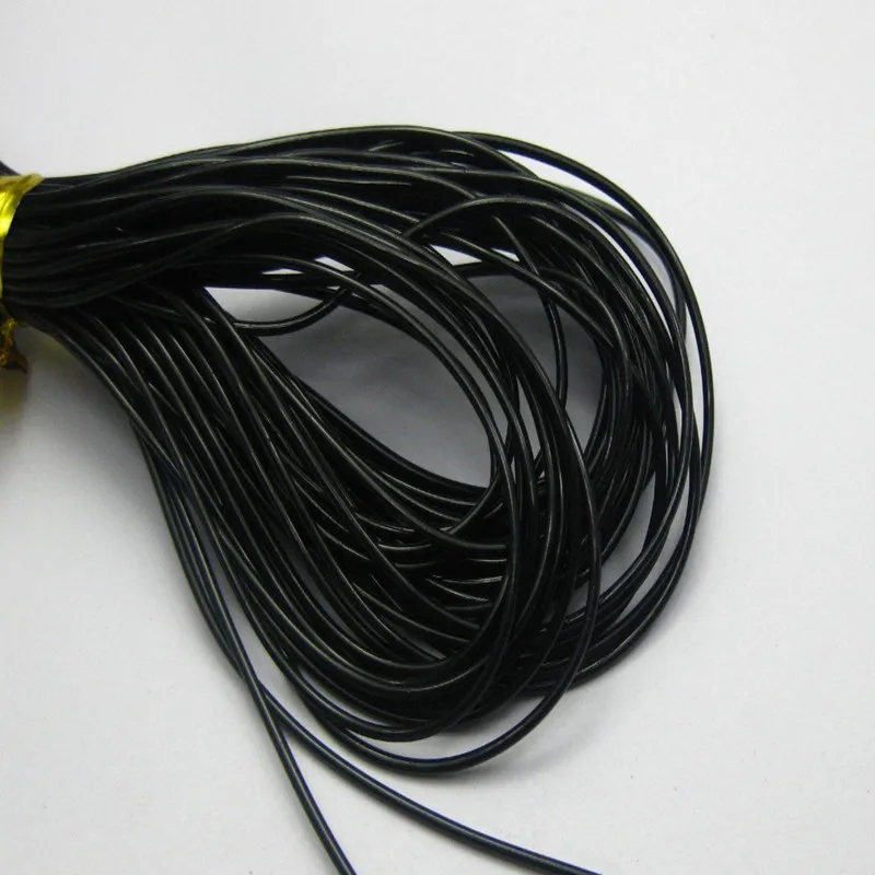 400-Meter-200m-100-m-50m-25m-10m-Black-1mm-Solid-Rubber-Plastic-Jewelry ...