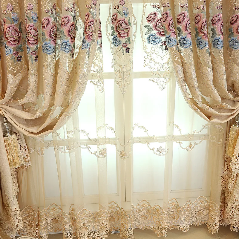 Novel European Style Curtains For Window Curtains Styles For Living Bed ...