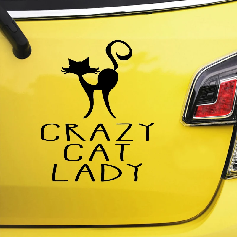 Crazy Cat Lady Car Decal