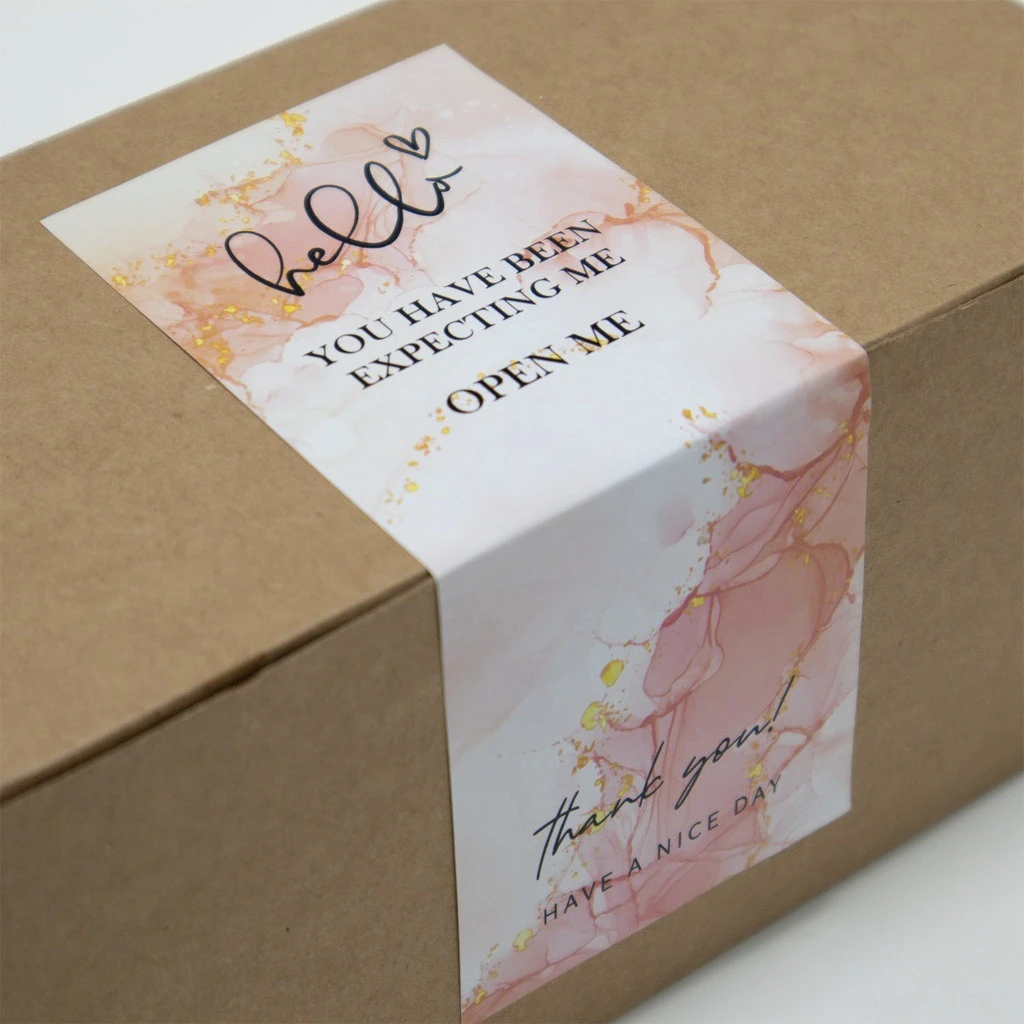 30pcs Thank You Packing Stickers Seal Labels Business Gift Box Sealing ...