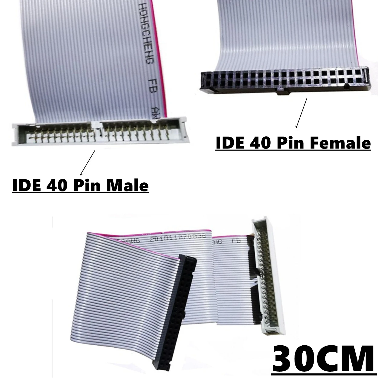 IDE-Hard-Drive-Data-Extension-Cable-cabo-de-fita-plana-para-3-5-PATA ...