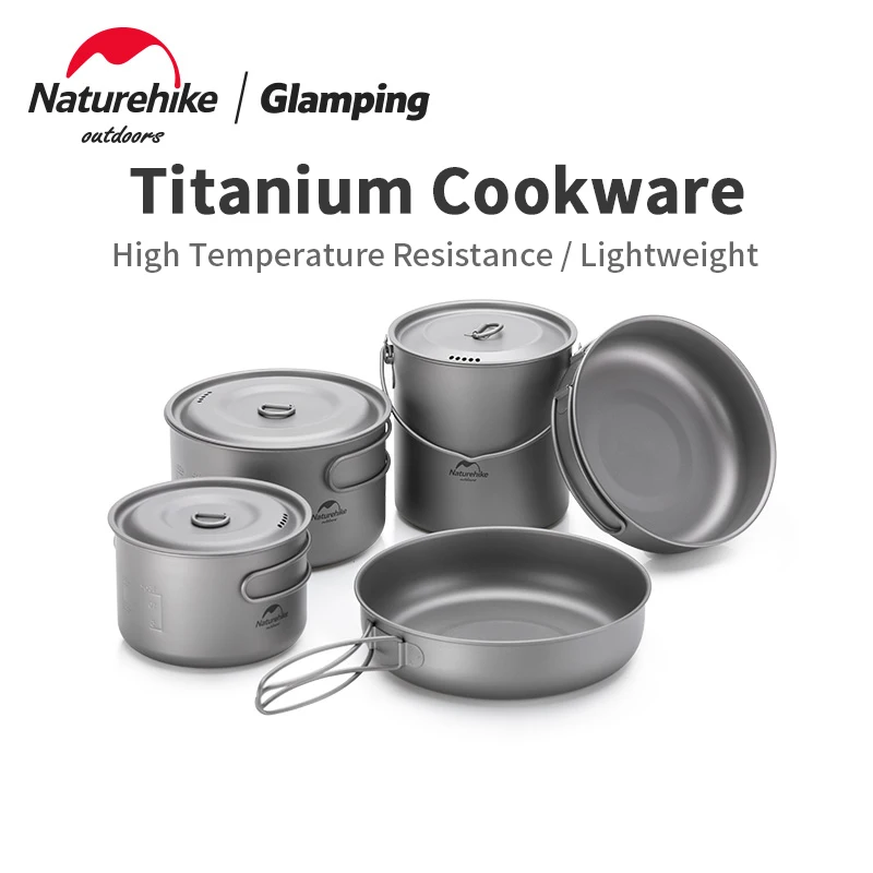 Naturehike-Lightweight-High-Strength-Titanium-Cookware-Outdoor-Camping ...
