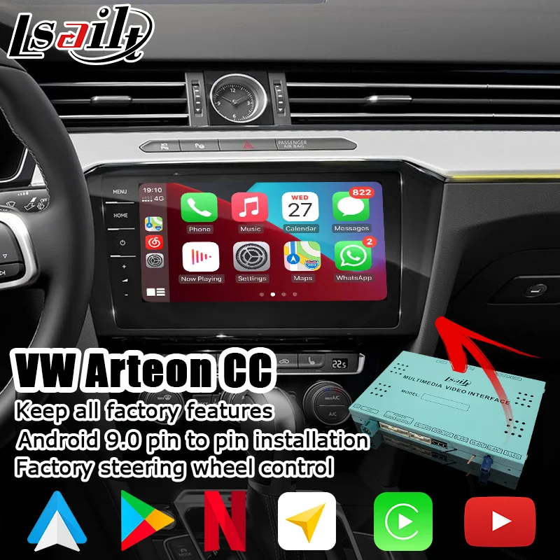 Android / carplay interface box for Volkswagen Arteon CC 6.5 8 9.2" MIB ...