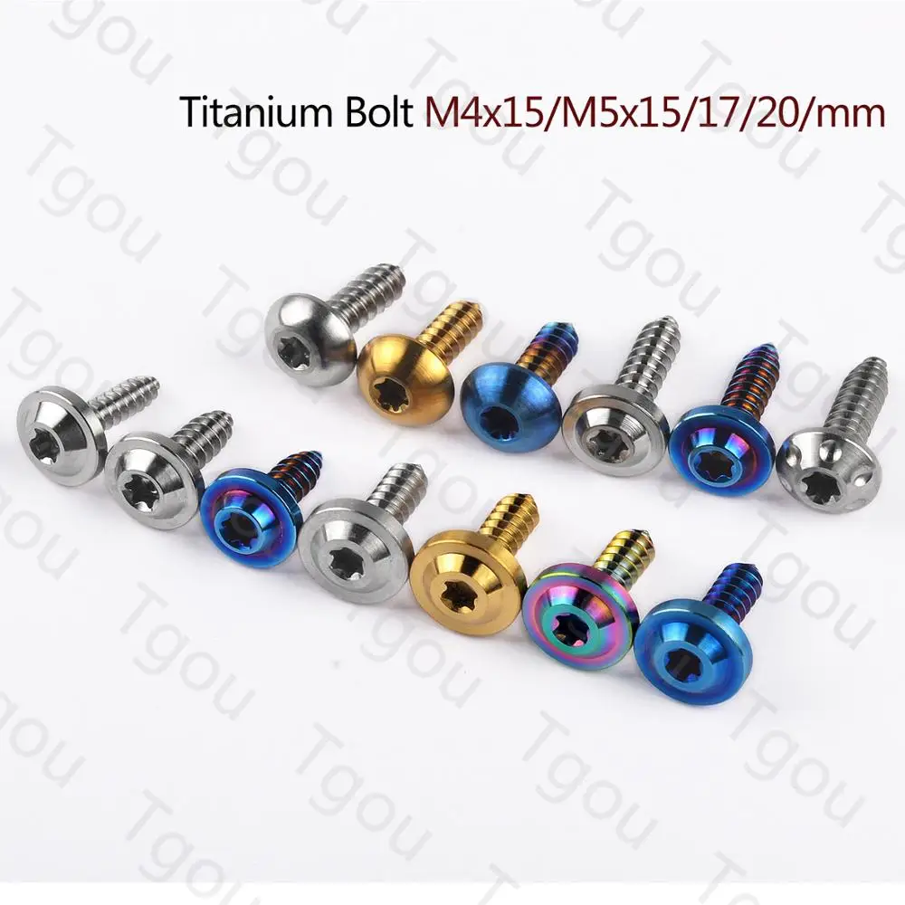 Tgou-Titanium-Bolt-M4x15-M4x20-M5x15-M5x17-M5x20-M6x15mm-Self-Tapping ...