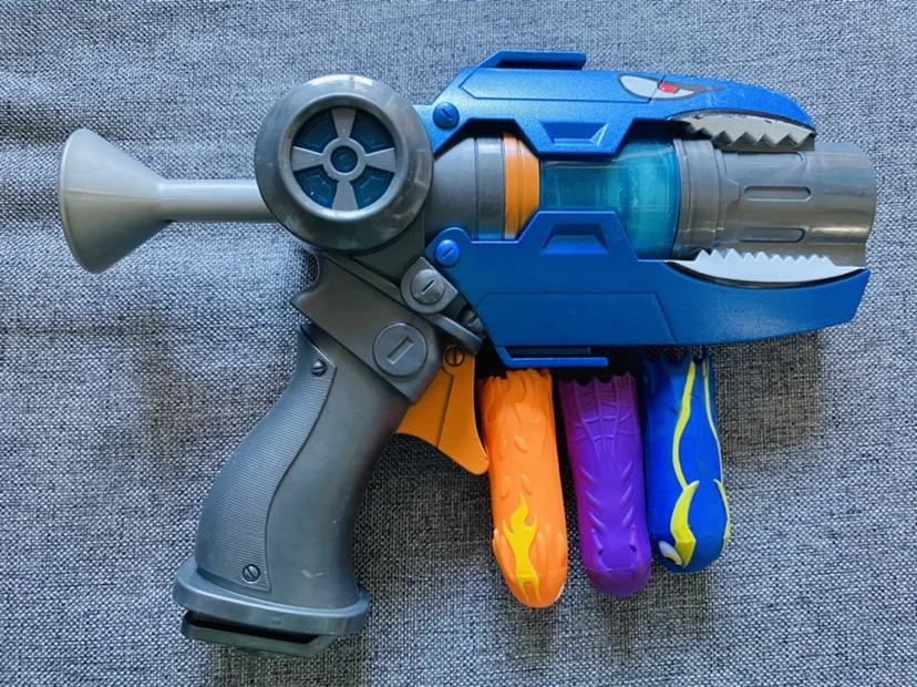 22-28cm-Blue-Orange-blue-Generation-1-Slugterra-Gun-Toy-with-3-Bullets ...